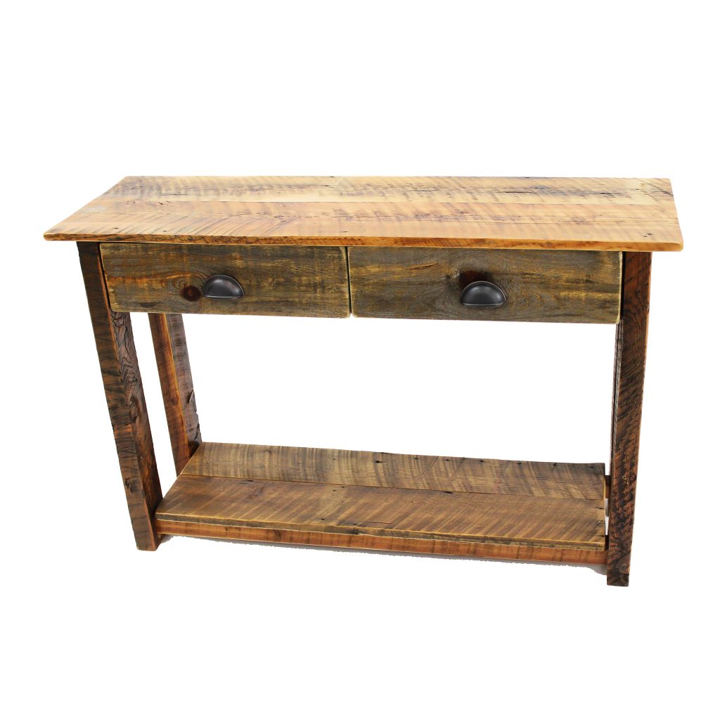 Reclaimed Entry Table With Drawers | Four Corner Furniture | Bozeman MT