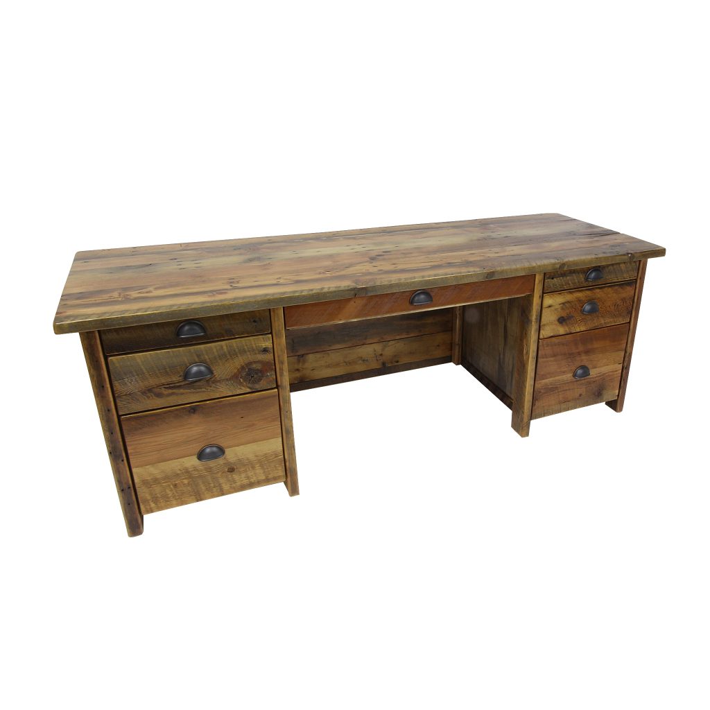 Reclaimed Wood Office Desk | Four Corner Furniture | Bozeman MT