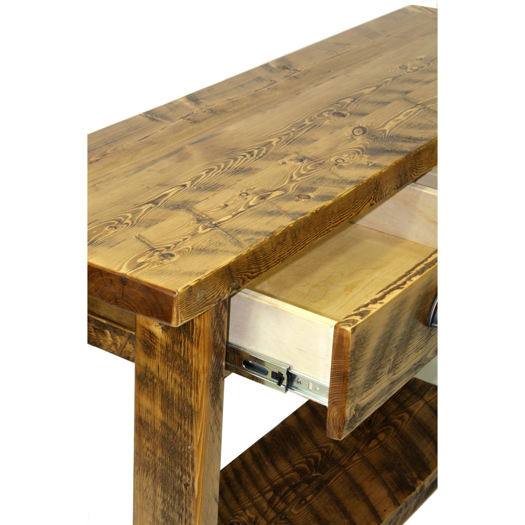 Rustic Console Table With Drawers | Four Corner Furniture | Bozeman MT