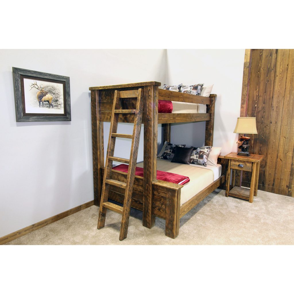 Rustic Lodge Wood Bunk Bed | Four Corner Furniture | Bozeman MT