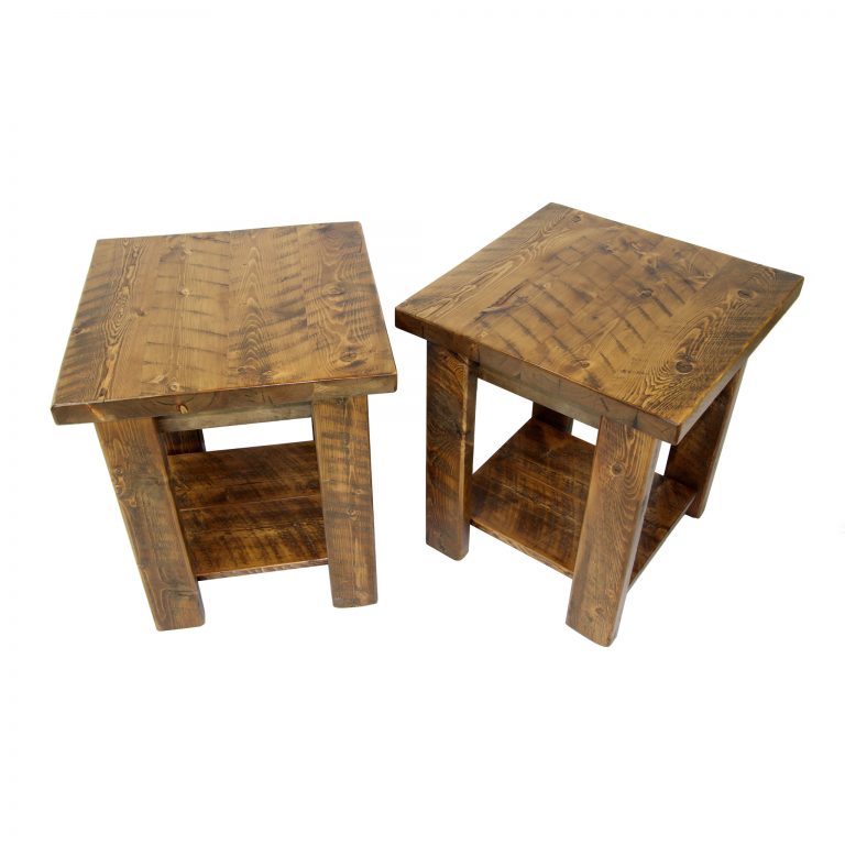 Simple Small Rustic Side Table | Four Corner Furniture | Bozeman MT