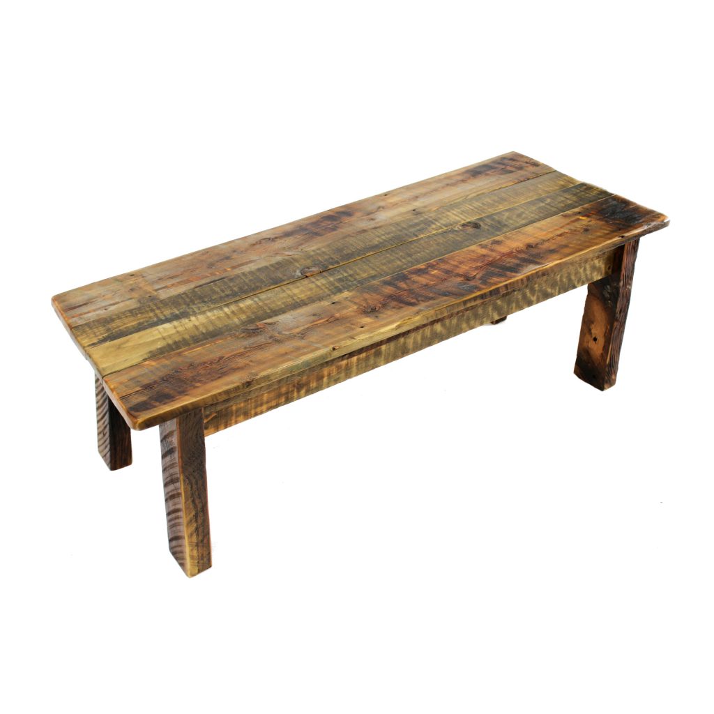Simple Reclaimed Barnwood Coffee Table | Four Corner Furniture | Bozeman MT